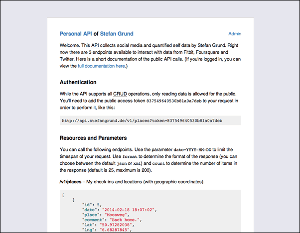 GitHub - stefangrund/PersonalAPI: Personal API is a full featured ...